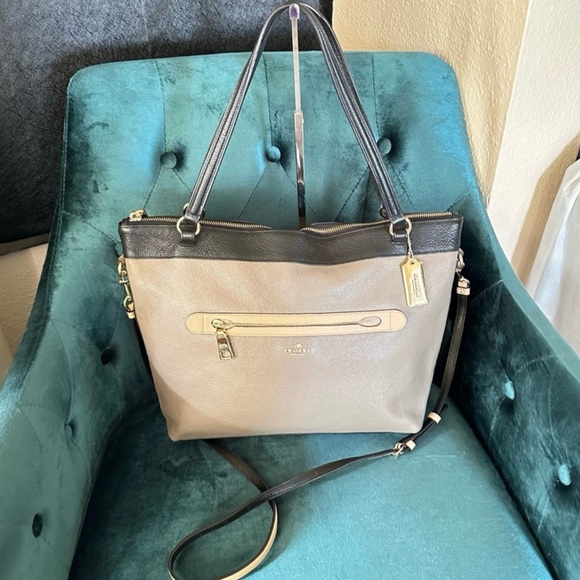Coach | Bags | Coach Tyler Color Block Leather Shoulder Crossbody Bag ...